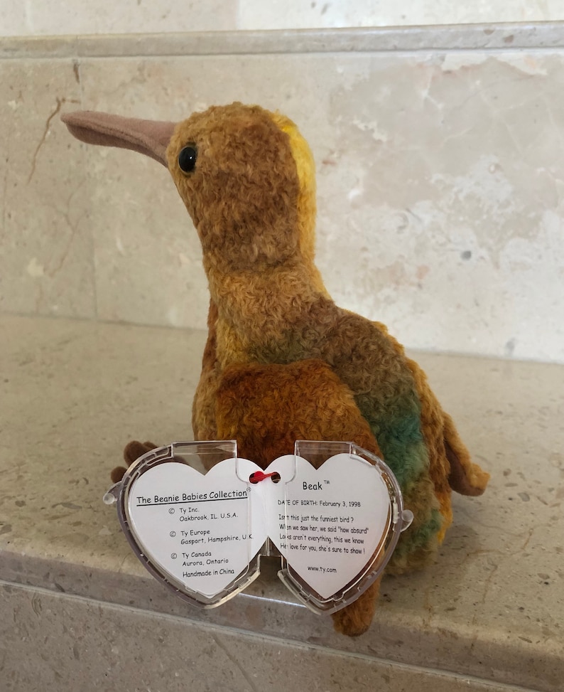 Beak the Kiwi Bird Beanie Baby - Etsy
