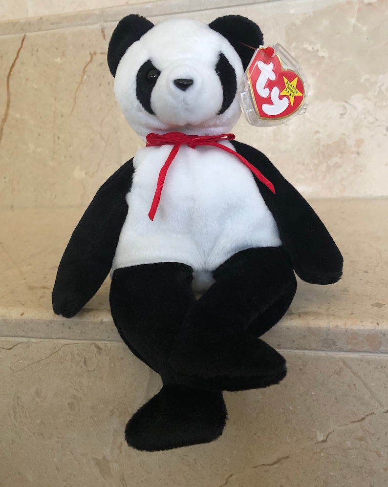 Fortune the Panda Bear Beanie Baby - Etsy