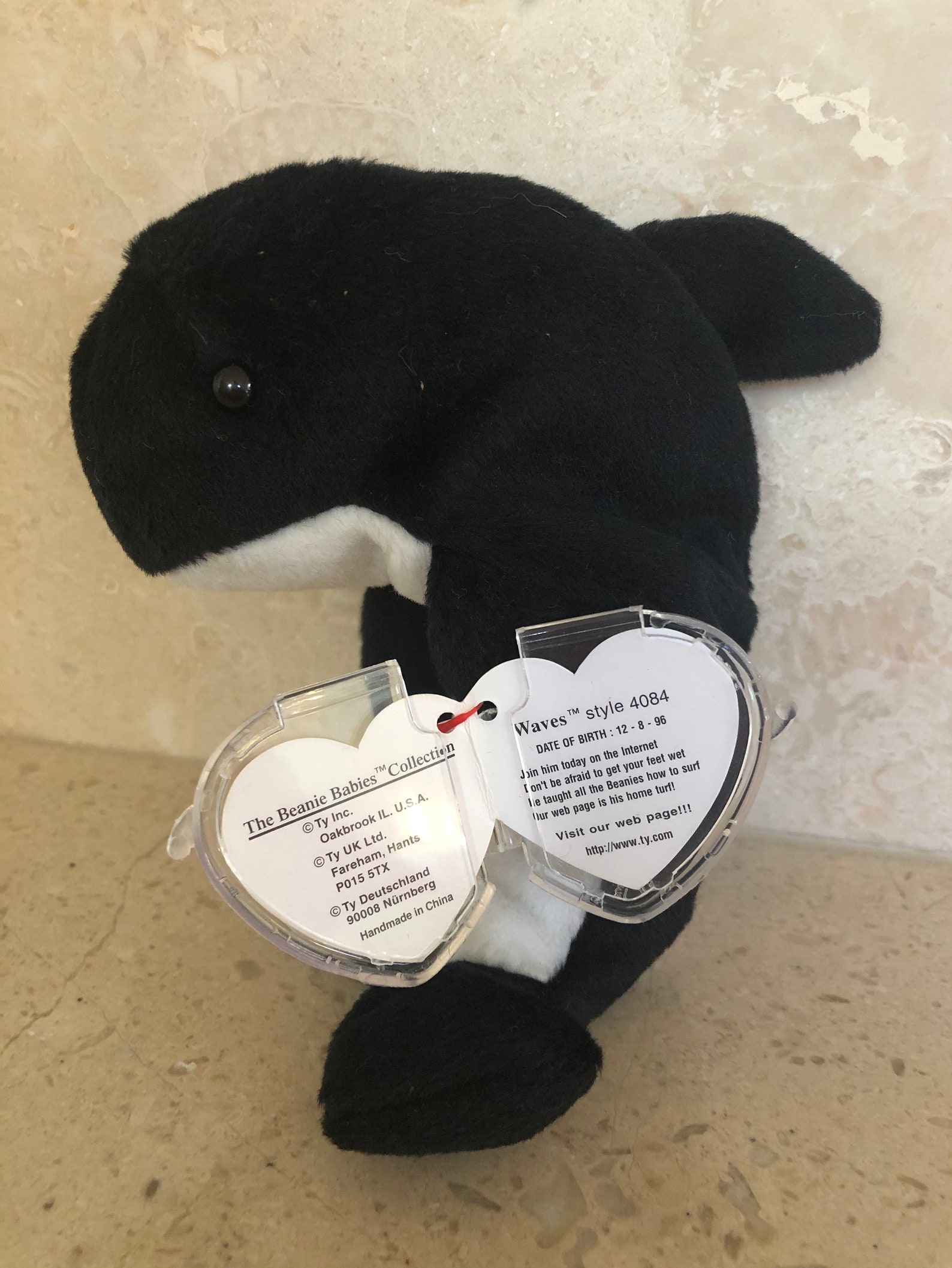 Waves the Orca Whale Beanie Baby - Etsy