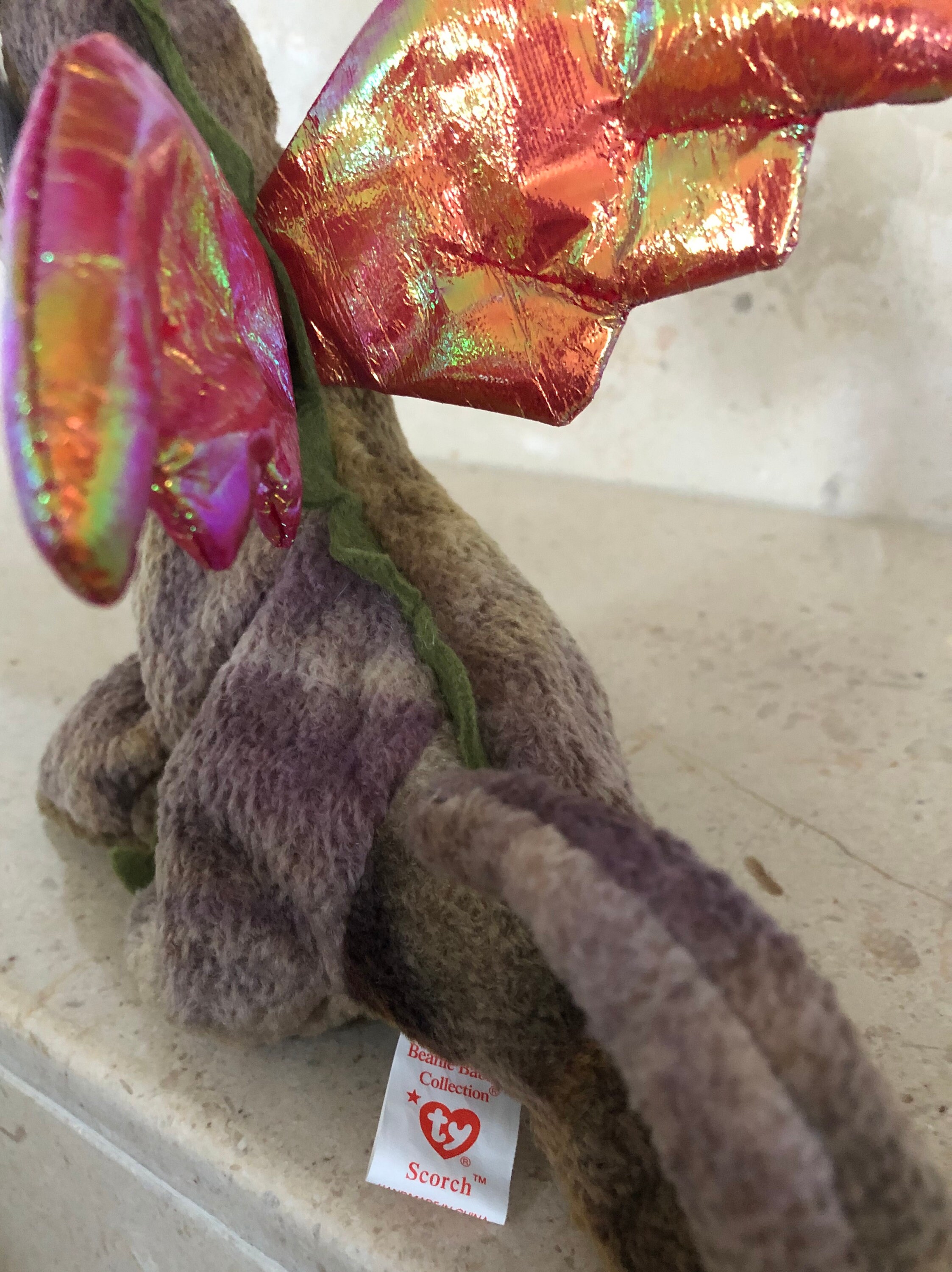 Scorch the Dragon Beanie Baby - Etsy