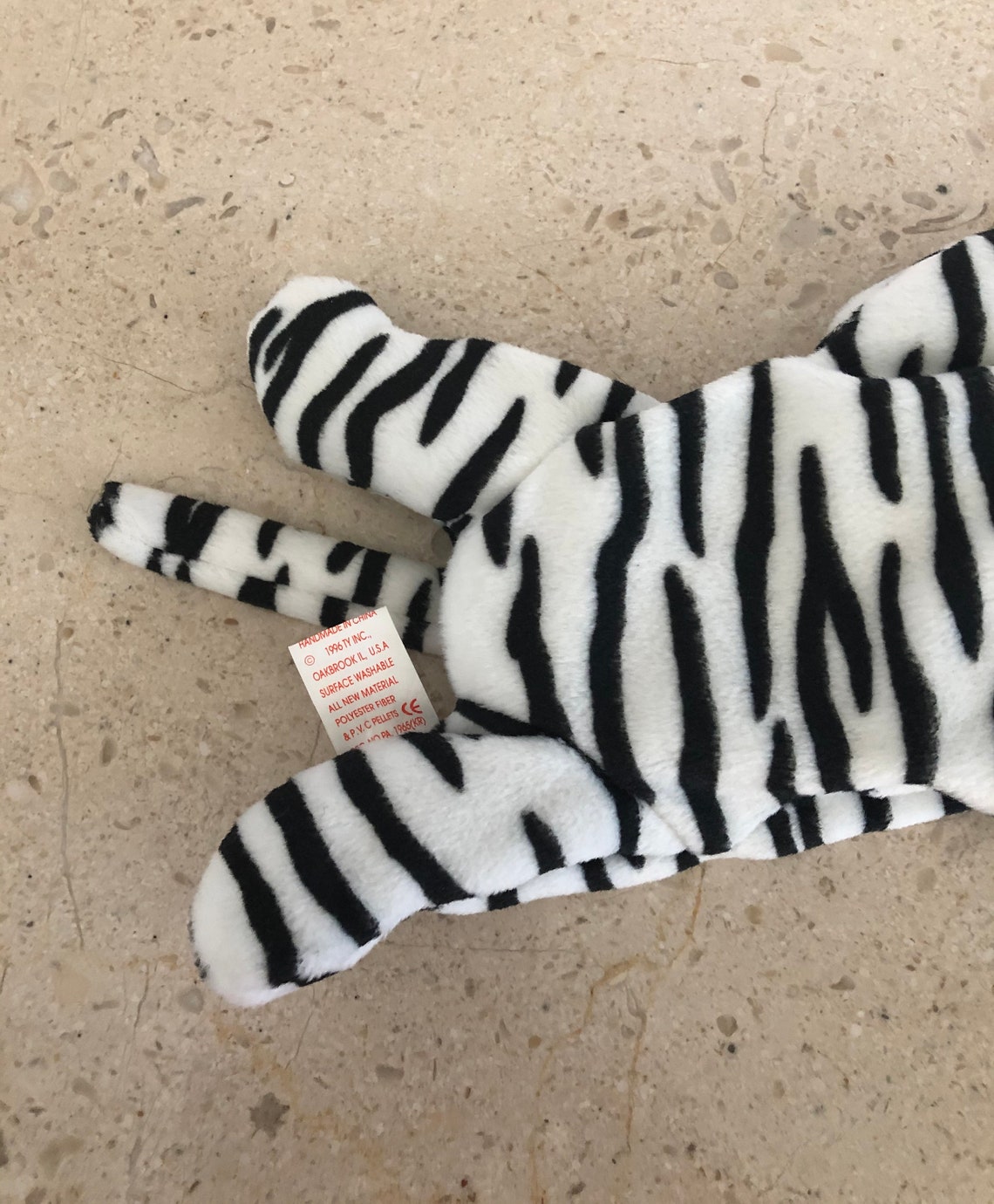 Blizzard the White Tiger Beanie Baby - Etsy