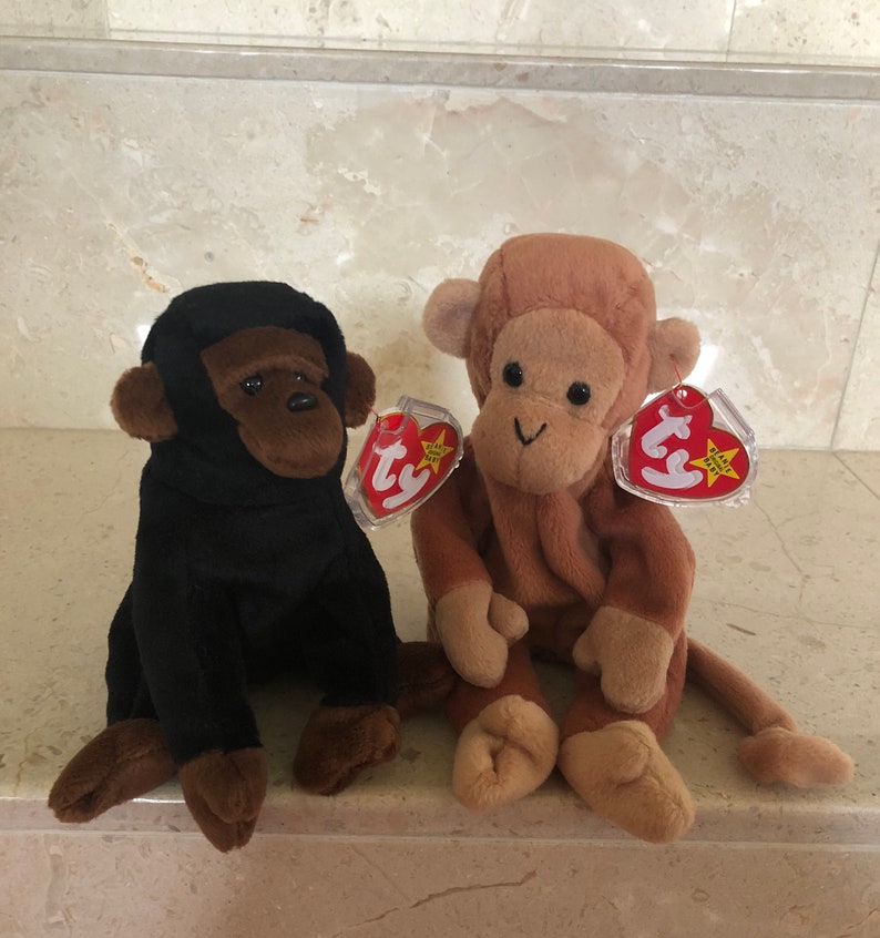 Congo the Gorilla & Bongo the Monkey Beanie Babies - Etsy