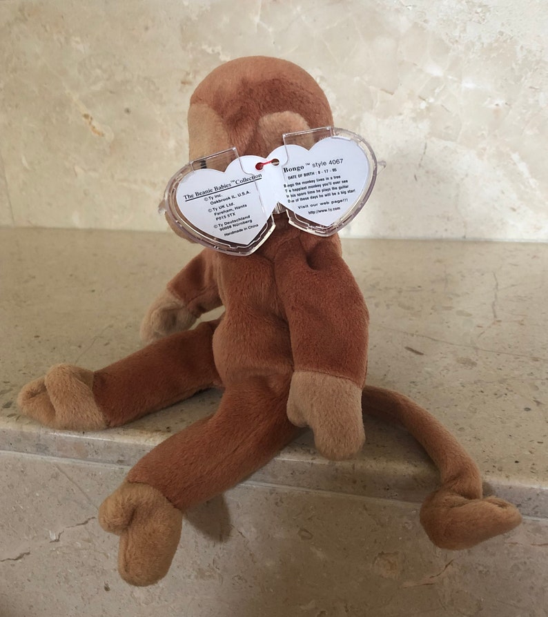 Bongo the Monkey Beanie Baby - Etsy