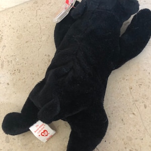 Blackie the Black Bear Beanie Baby - Etsy