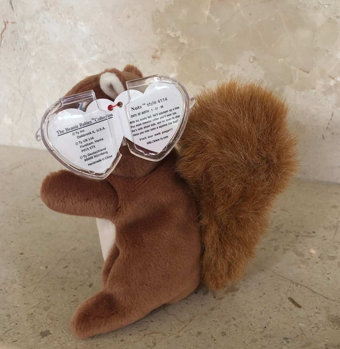 Nuts the Squirrel Beanie Baby - Etsy