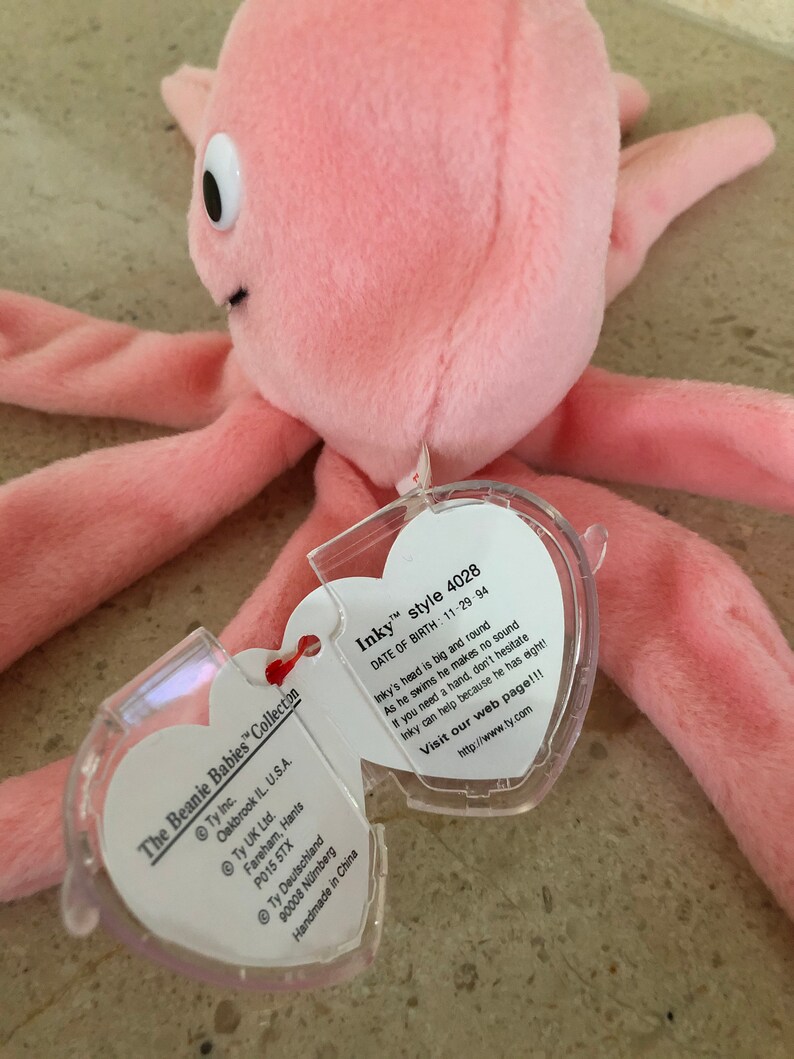 Inky the Octopus Beanie Baby - Etsy