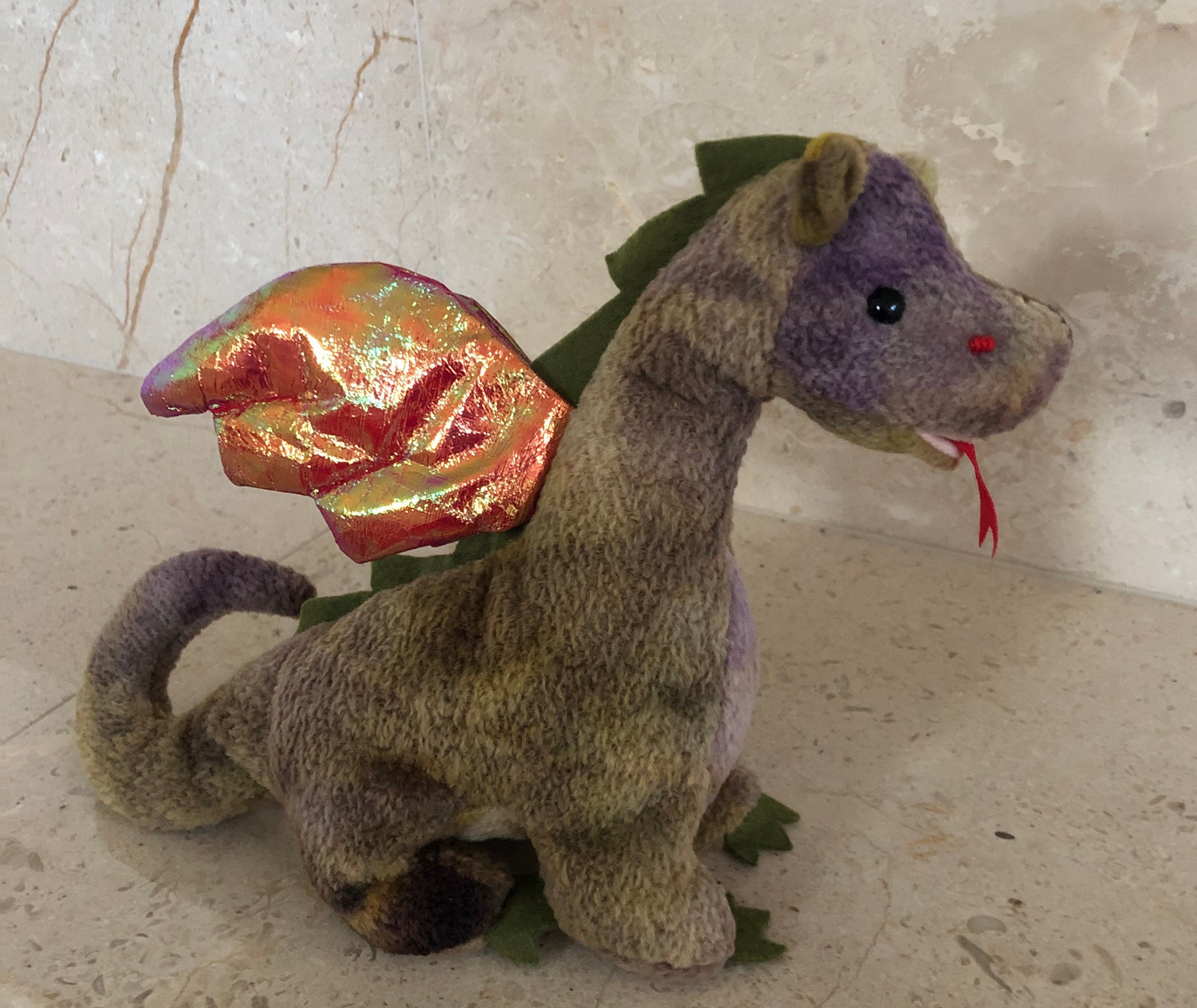 Scorch the Dragon Beanie Baby - Etsy