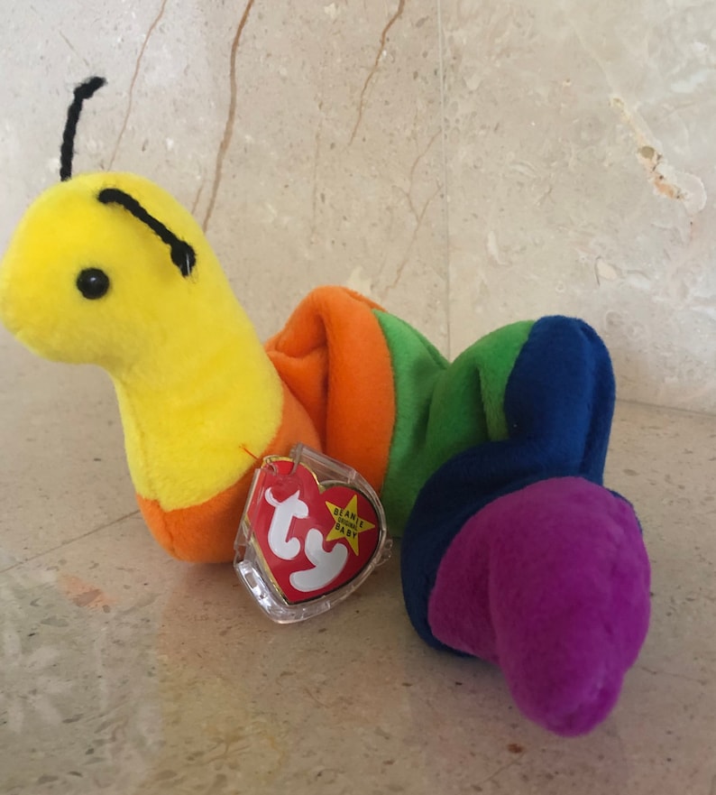 Inch the Worm Beanie Baby - Etsy