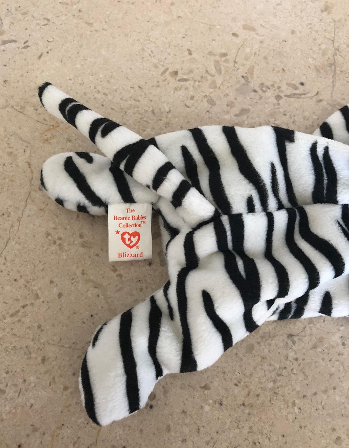 Blizzard the White Tiger Beanie Baby - Etsy
