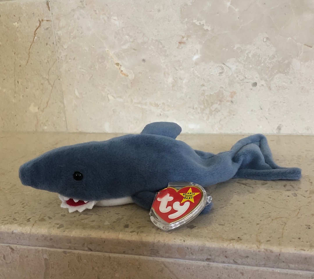 Crunch the Shark Beanie Baby - Etsy
