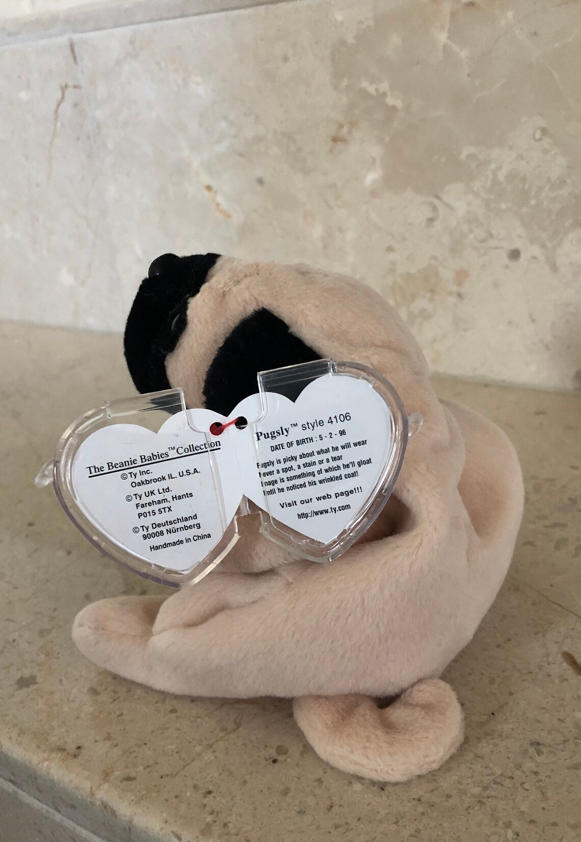 Pugsly the Pug Beanie Baby - Etsy