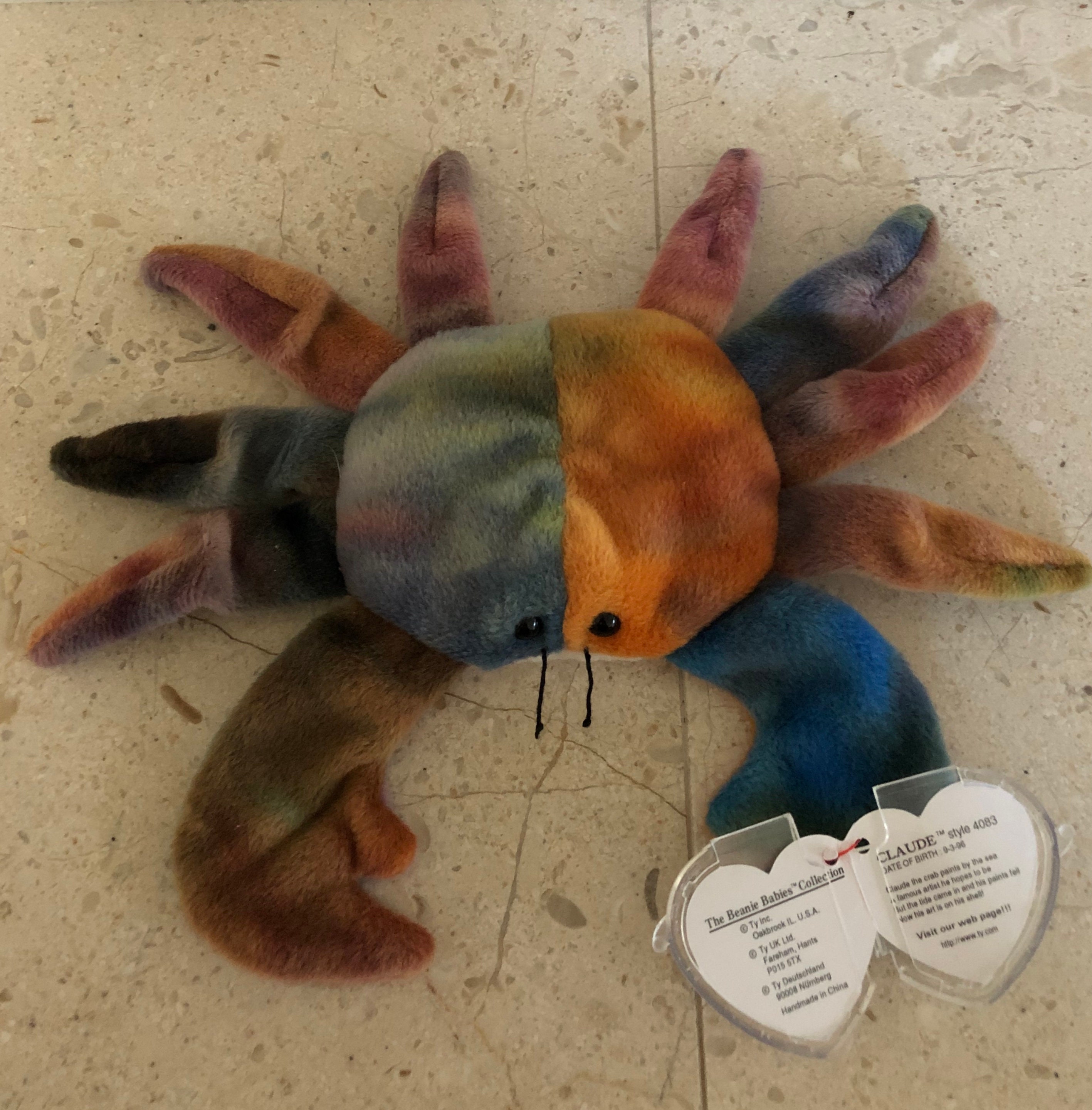 Claude the Crab Beanie Baby - Etsy