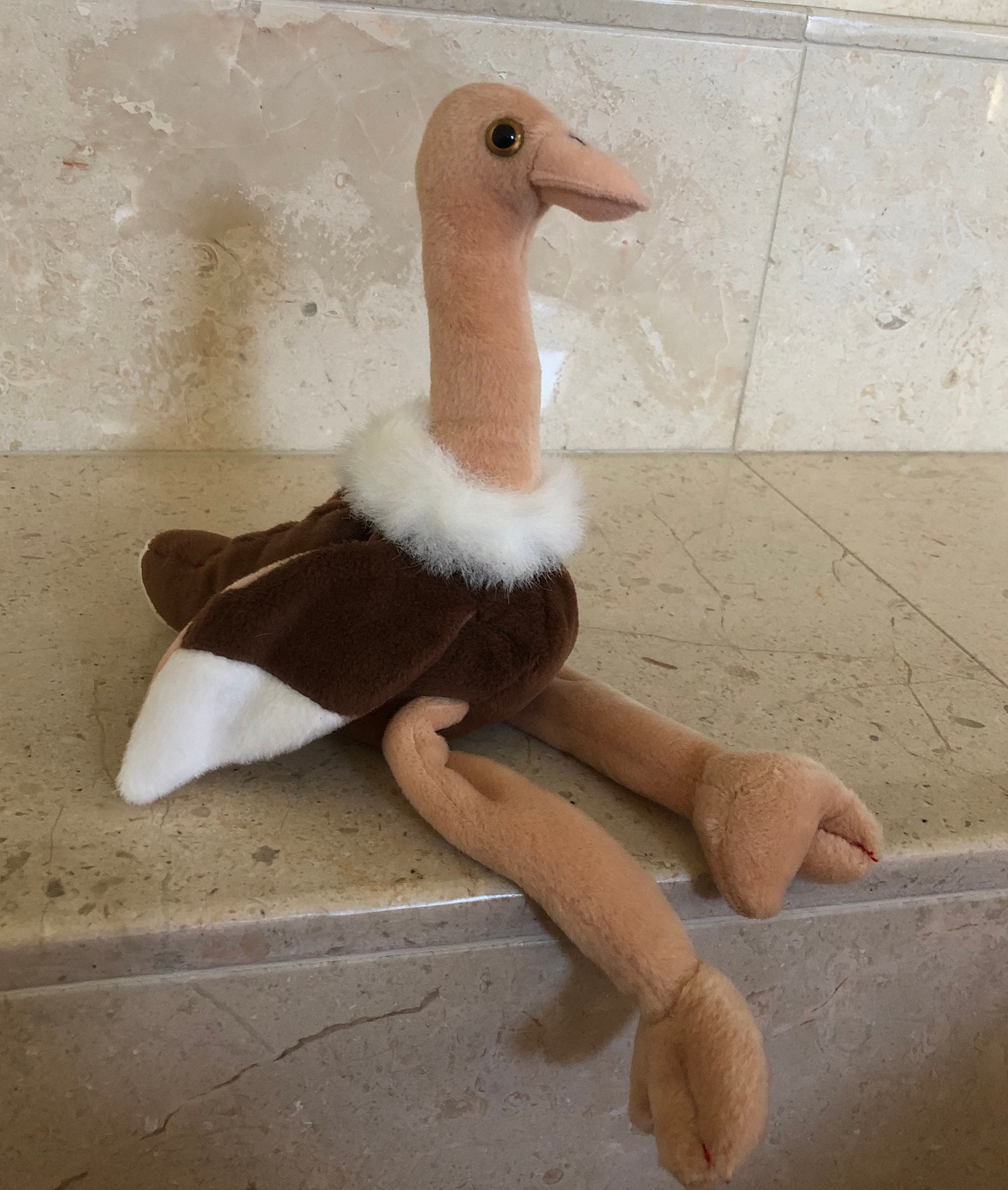 Stretch the Ostrich Beanie Baby - Etsy UK
