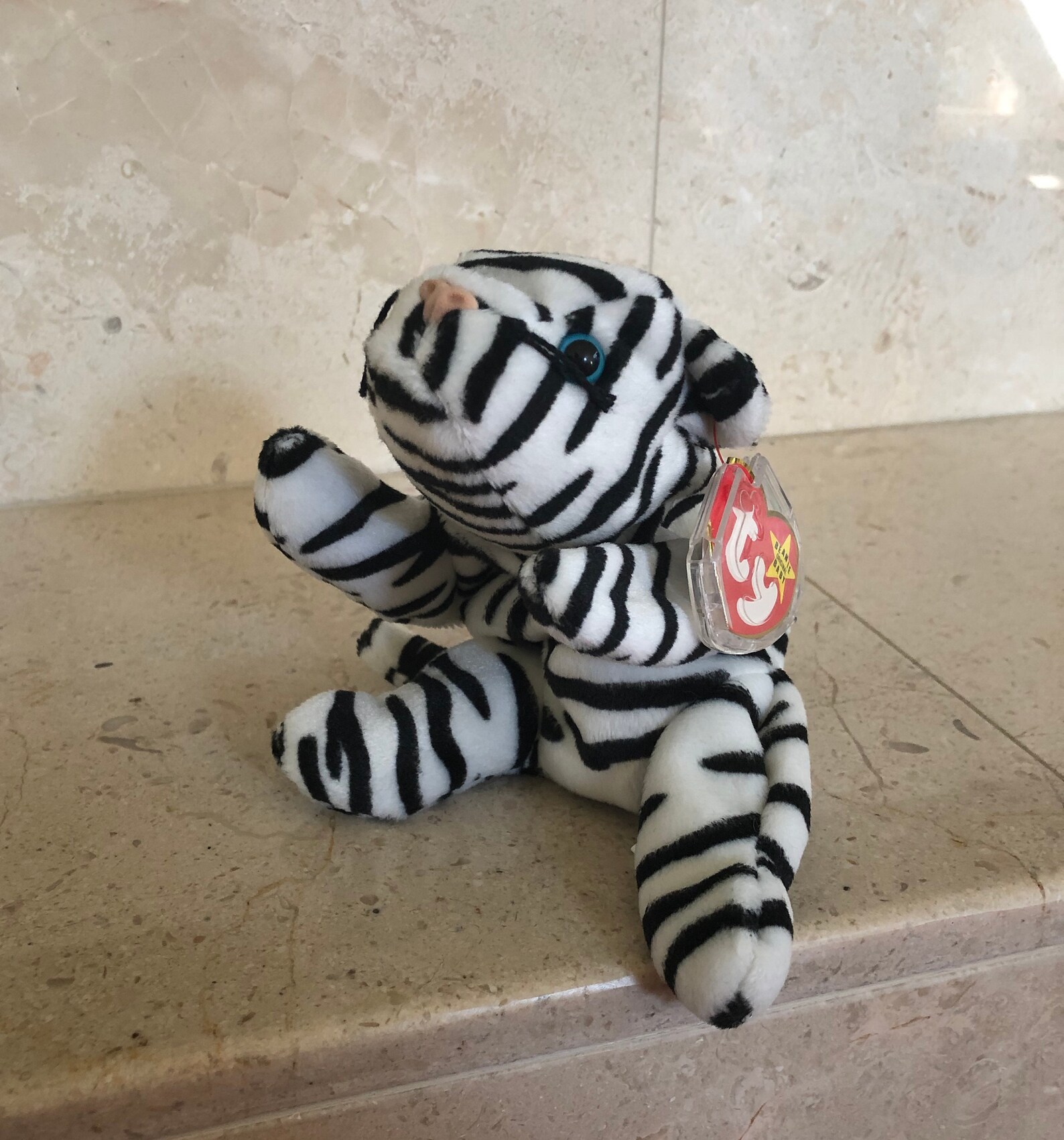 Blizzard the White Tiger Beanie Baby - Etsy