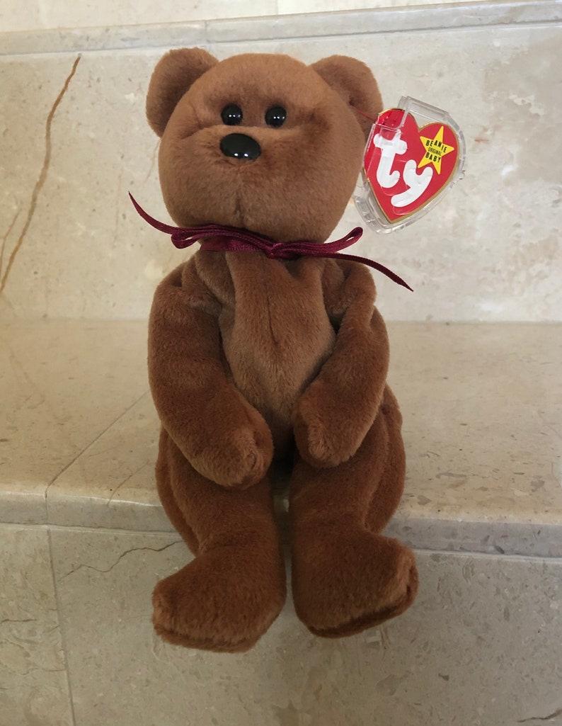 Teddy the Bear Beanie Baby - Etsy