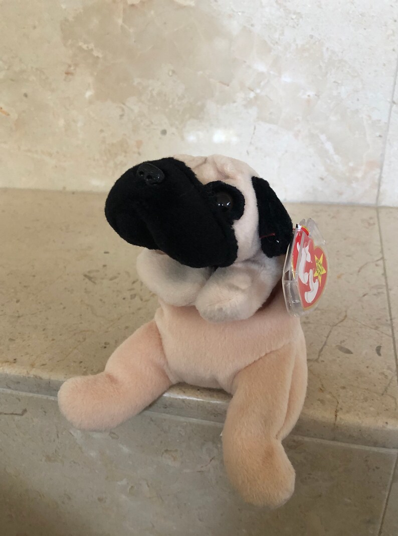 Pugsly the Pug Beanie Baby - Etsy