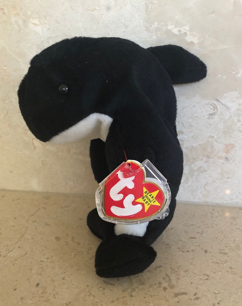 Waves the Orca Whale Beanie Baby - Etsy