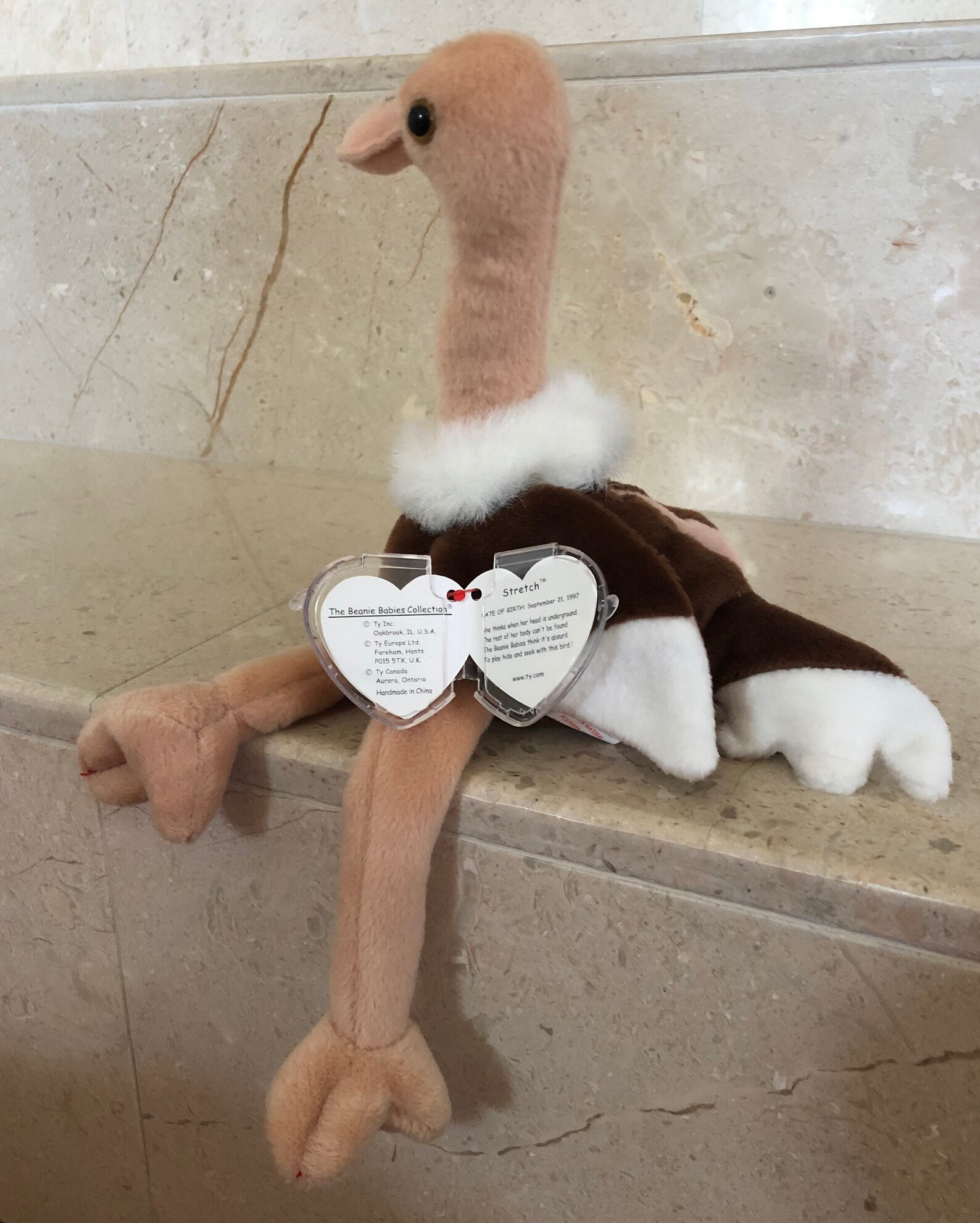 Stretch the Ostrich Beanie Baby - Etsy UK