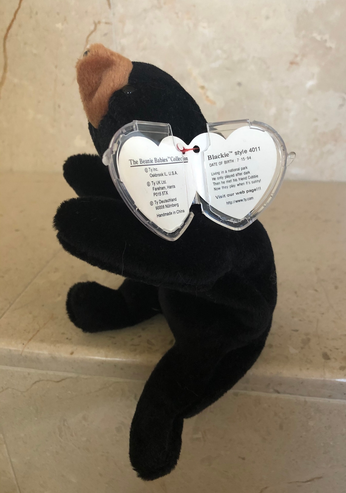 Blackie the Black Bear Beanie Baby - Etsy