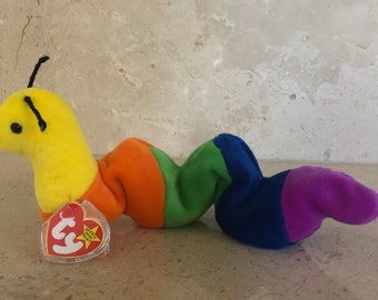 Ty Beanie Baby Inch the Worm Style 4044 1995 PVC Pellets - Etsy