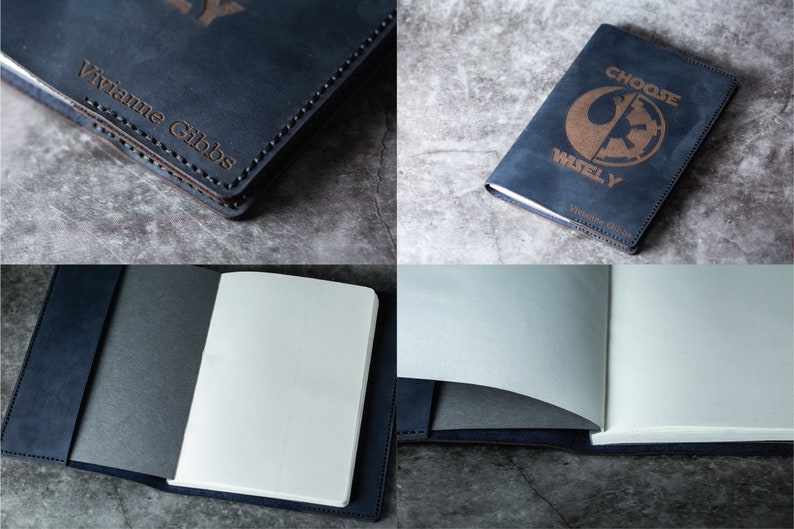 Goth Satanic Cat Occult Leather Journal Notebook Cover | Etsy