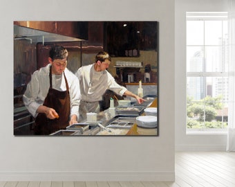 Chef Wall Canvas - Etsy