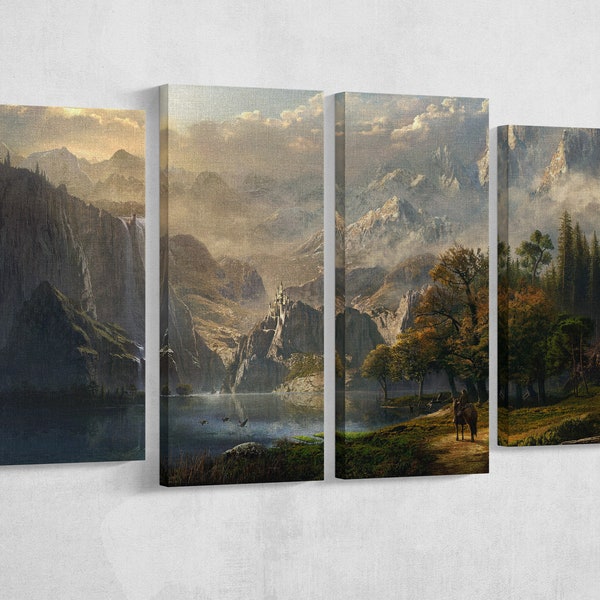 Mountain Set of 4 Canvas - Etsy