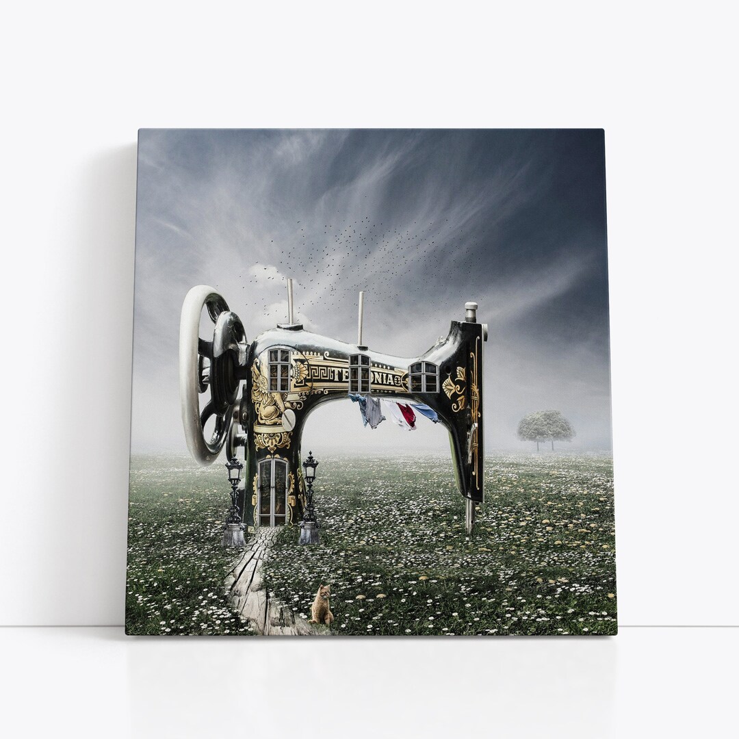 Surreal Sewing Machine,surreal Art, Dreamlike Painting, Imaginative ...