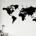 World Map Wall Sticker Decal Mural Various Sizes Home Room - Etsy