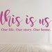 This is Us Wall Decal Sticker Home Decor Wall Quote Sticker - Etsy
