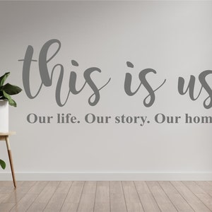 This is Us Wall Decal Sticker Home Decor Wall Quote Sticker - Etsy