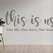 This is Us Wall Decal Sticker Home Decor Wall Quote Sticker - Etsy