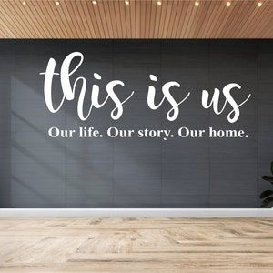 This is Us Wall Decal Sticker Home Decor Wall Quote Sticker - Etsy