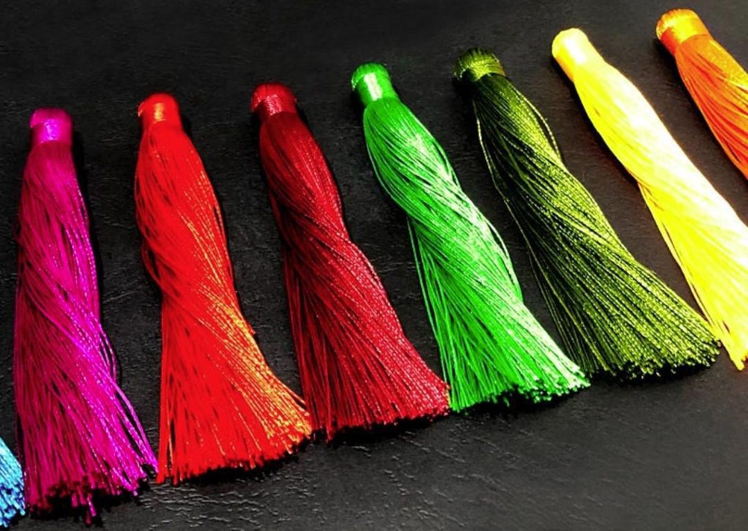 Handmade Long Silk Thread Tassels, Jewelry Making and DIY Jewelry ...