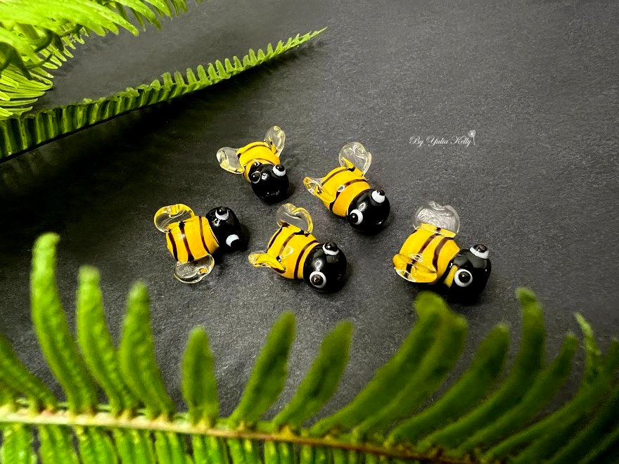 Miniature Glass Bee, Glass Queen Bee, Miniature Bee Gifts, Honey Bee ...