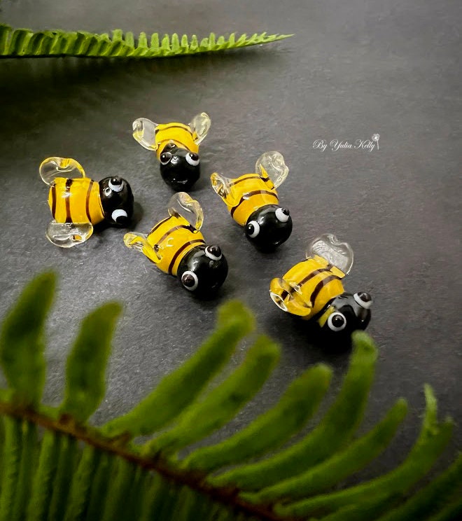 Miniature Glass Bee, Glass Queen Bee, Miniature Bee Gifts, Honey Bee ...