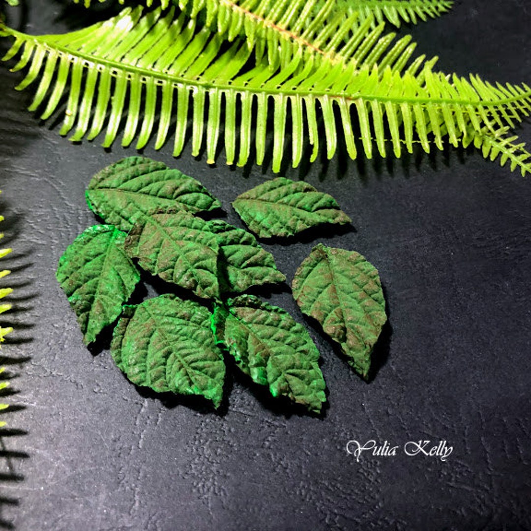 Leaves Beads, Polymer Clay Beads, Leaf Bead, Plant Beads, Sided Leaves ...