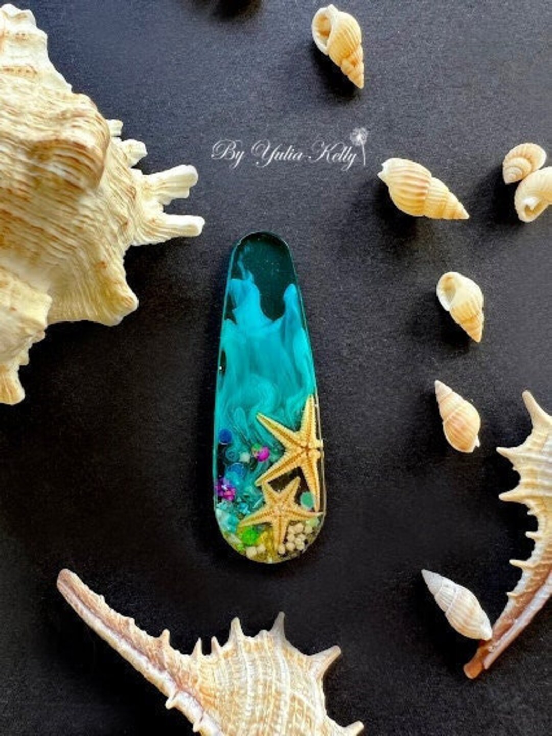 Resin Ocean Beads, Resin Beach Beads, Ocean Jewelry Beads, Beach Shell ...