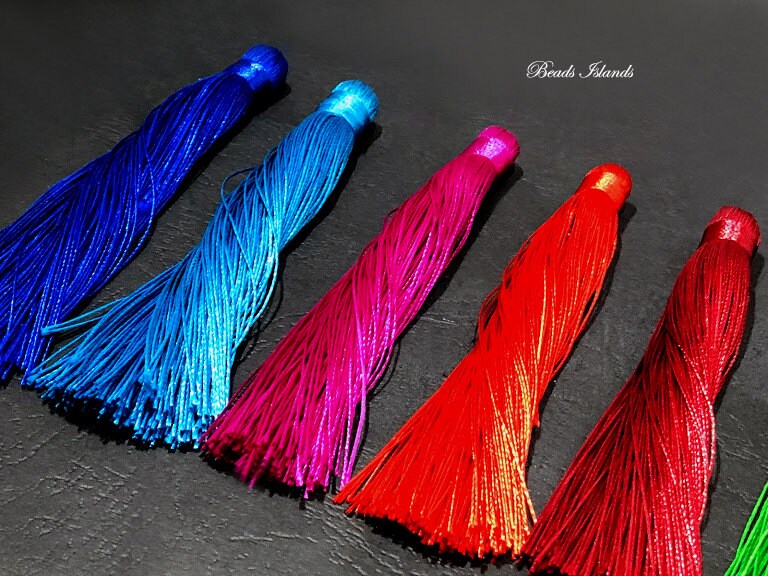 Handmade Long Silk Thread Tassels, Jewelry Making and DIY Jewelry ...