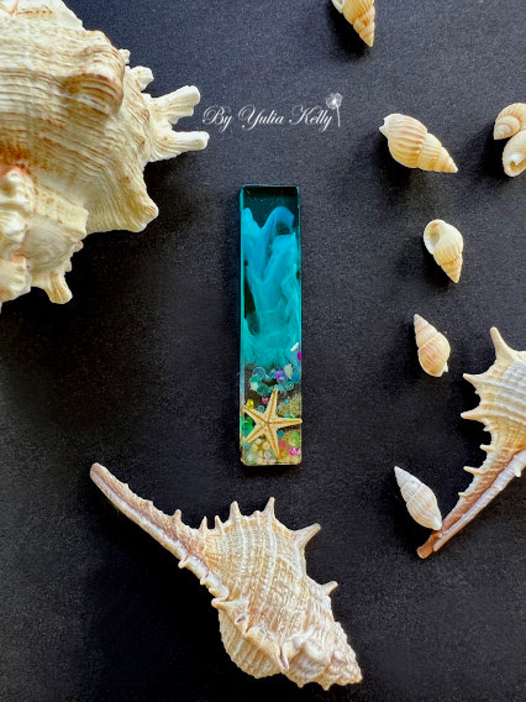 Resin Ocean Beads, Resin Beach Beads, Ocean Jewelry Beads, Beach Shell ...