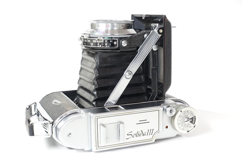 Franka Solida III Synchro Compur 1960 Folding Camera 6x6 Medium Format ...