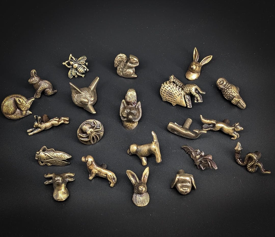 Pomelli in ferro a forma di animale | Pomelli per mobili vintage con ...