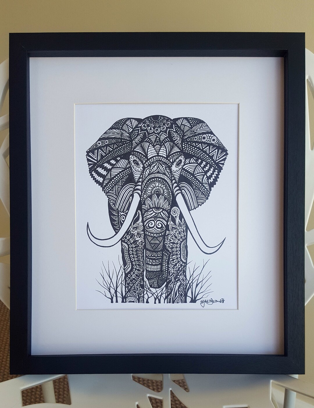 A4 Print of My Highly Detailed Drawing, With Intricate Designs, of an ...