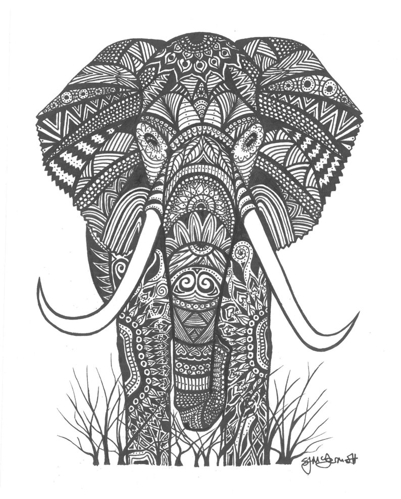 A4 Print of My Highly Detailed Drawing, With Intricate Designs, of an ...