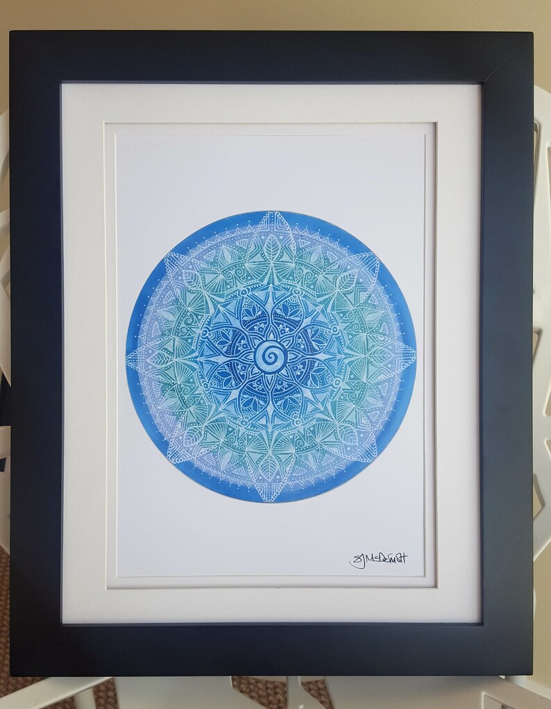 Art Print of My Original 'koru Inside Out' Mandala in - Etsy