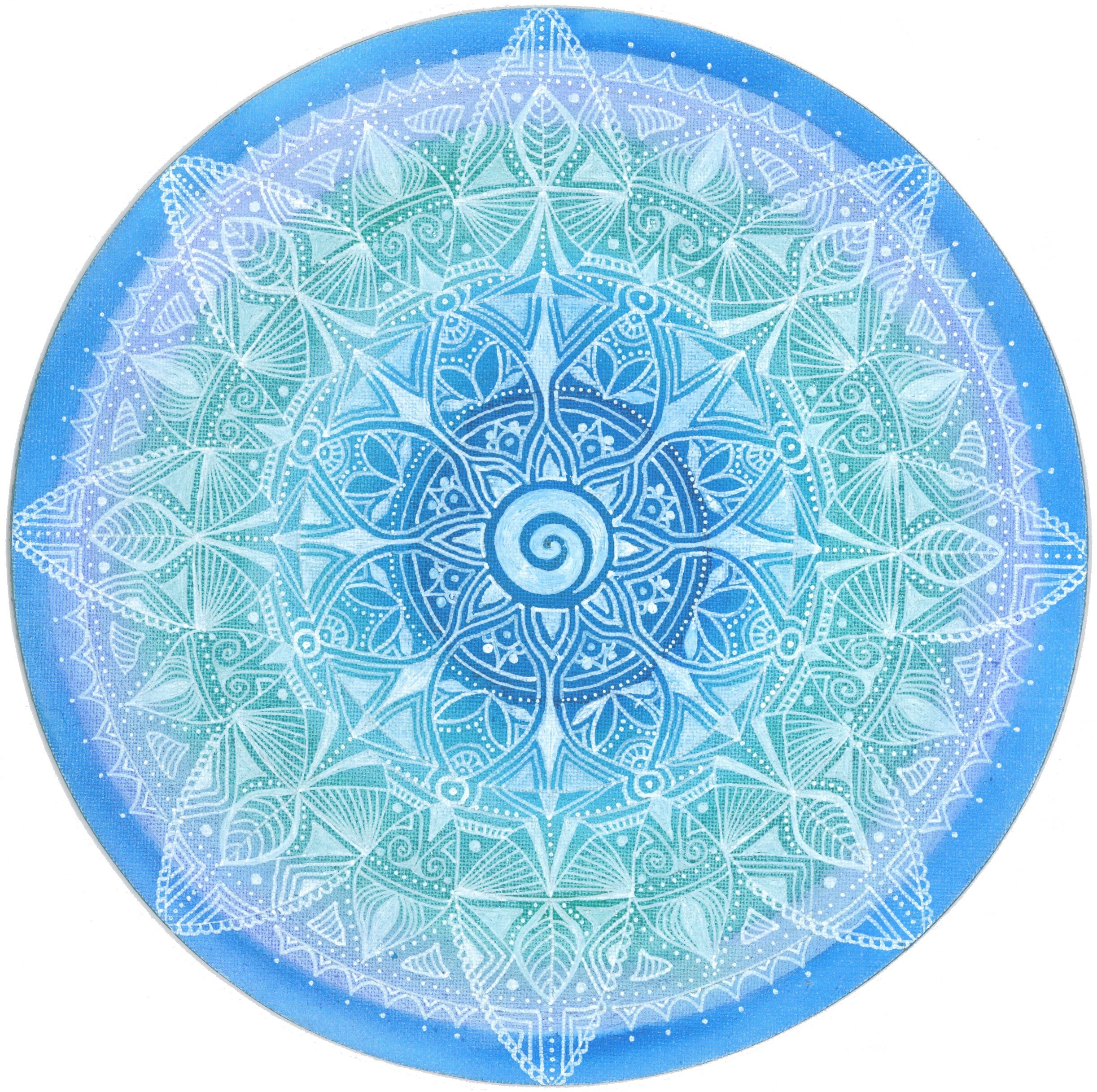 Art Print of My Original 'koru Inside Out' Mandala in | Etsy