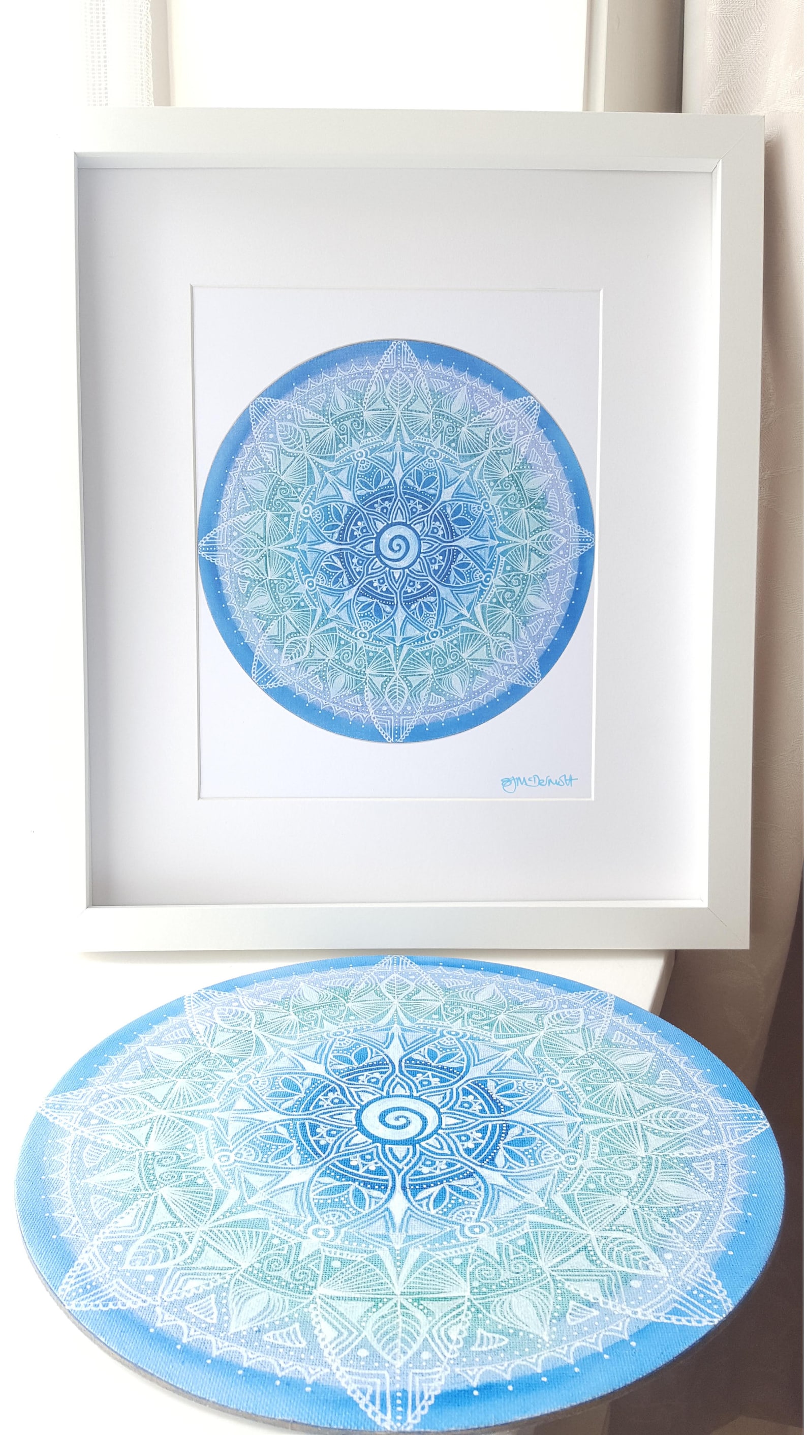 Art Print of My Original 'koru Inside Out' Mandala in - Etsy