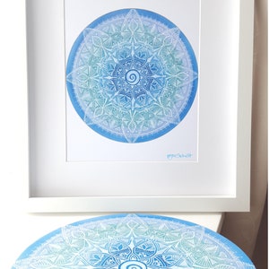 Art Print of My Original 'koru Inside Out' Mandala in - Etsy