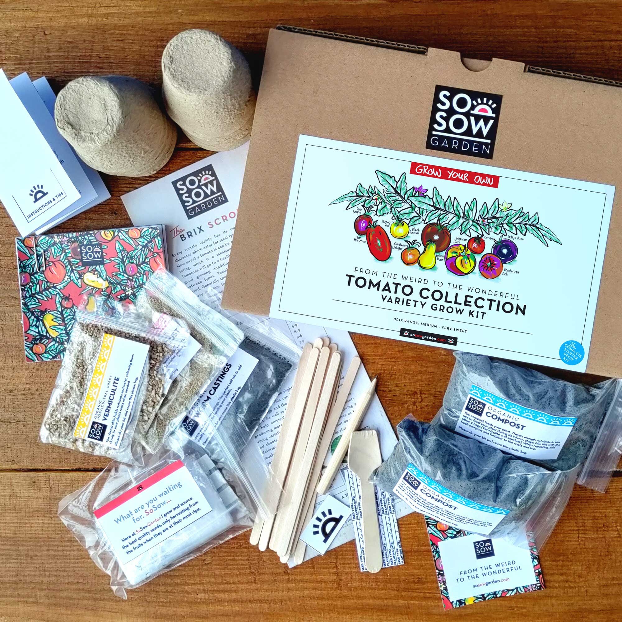 Grow Your Own Tomatoes - Tomato Grow kit - Tomato Collection - Tomato ...