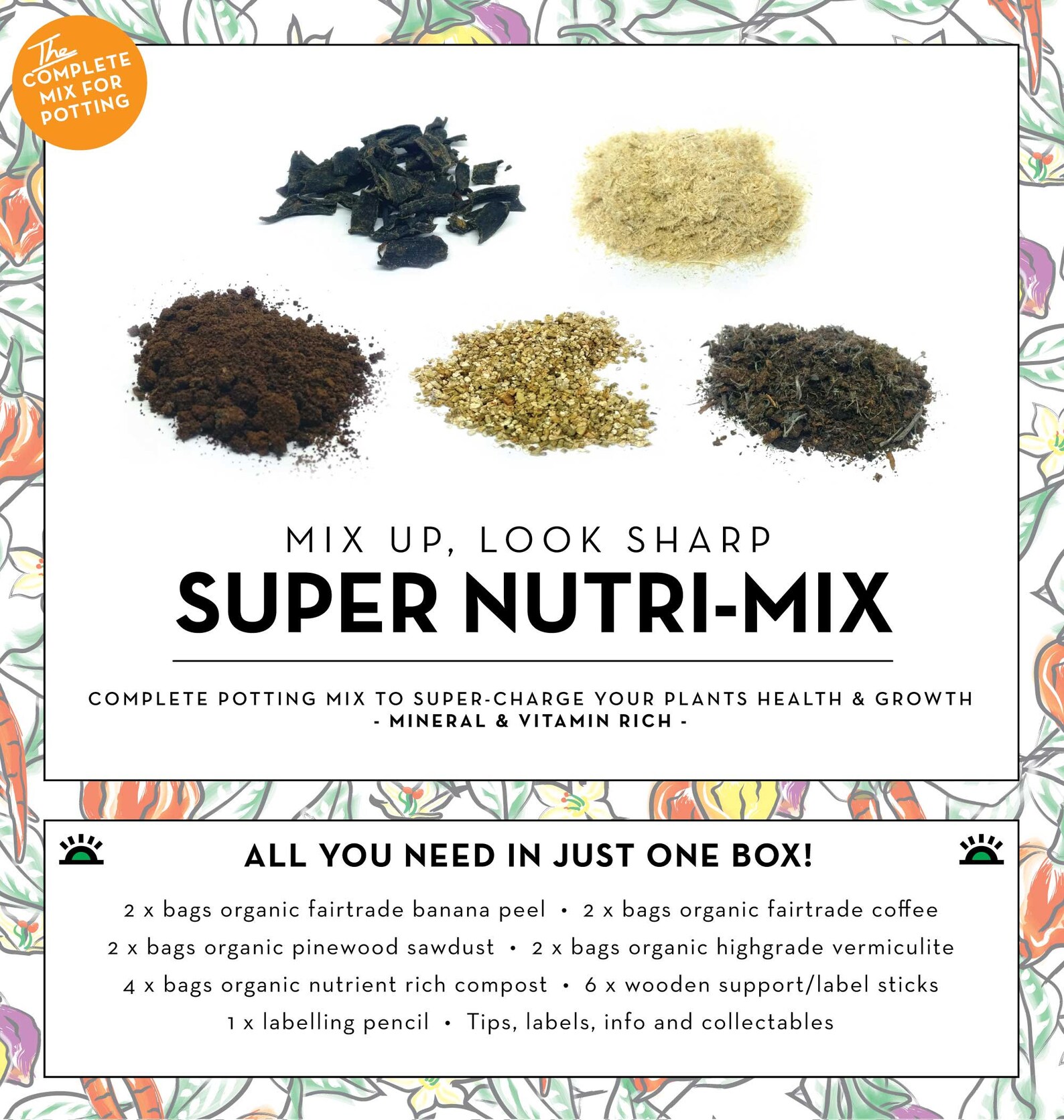 Organic Plant Food Nutrient Mix Potting Mix Growers Gift - Etsy UK